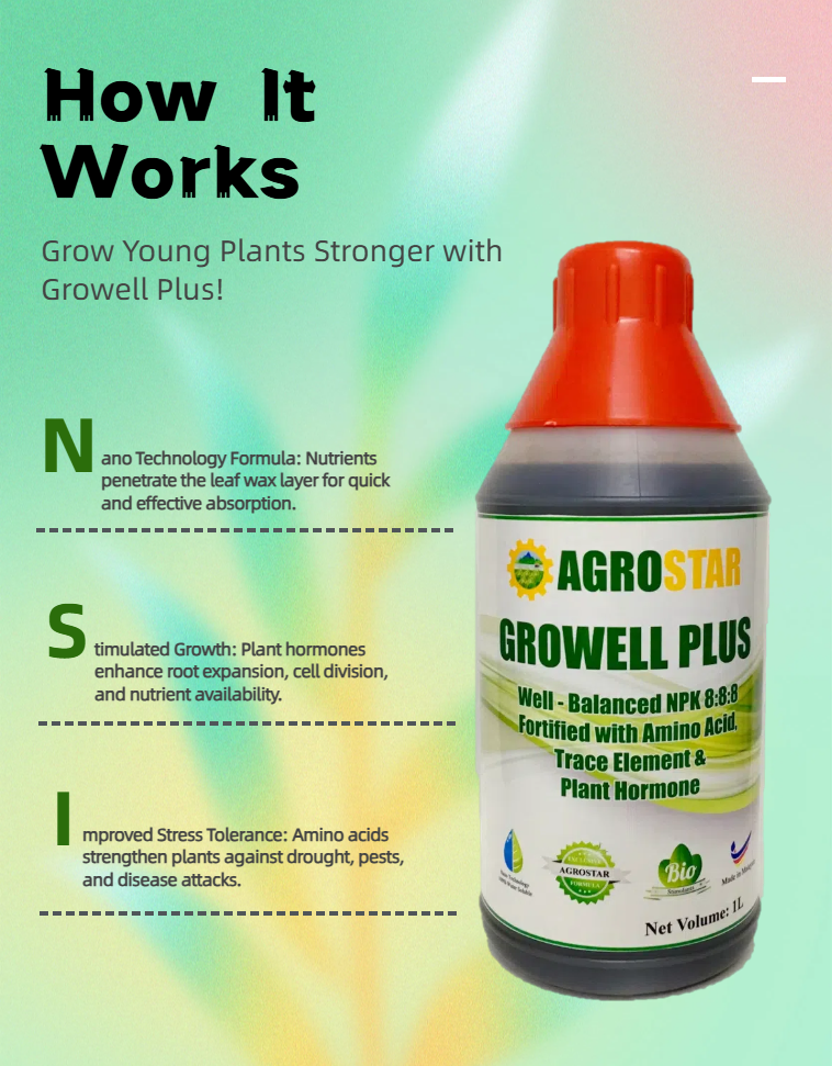 Growell Plus Leafy Booster 1L - AGROSTAR