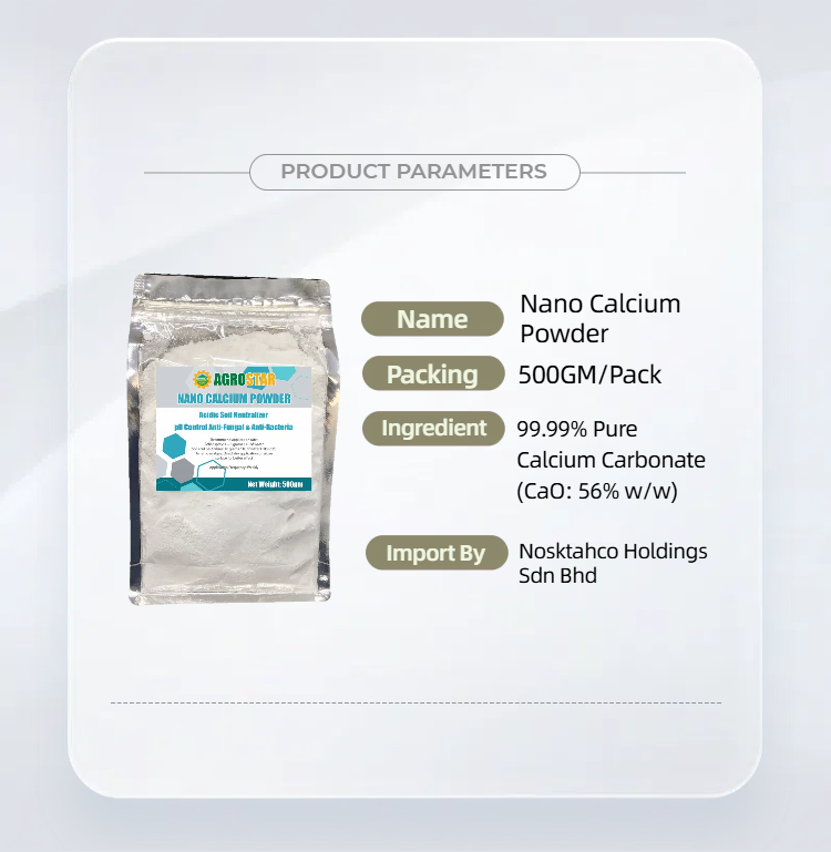 Nano Calcium Powder 500GM - AGROSTAR